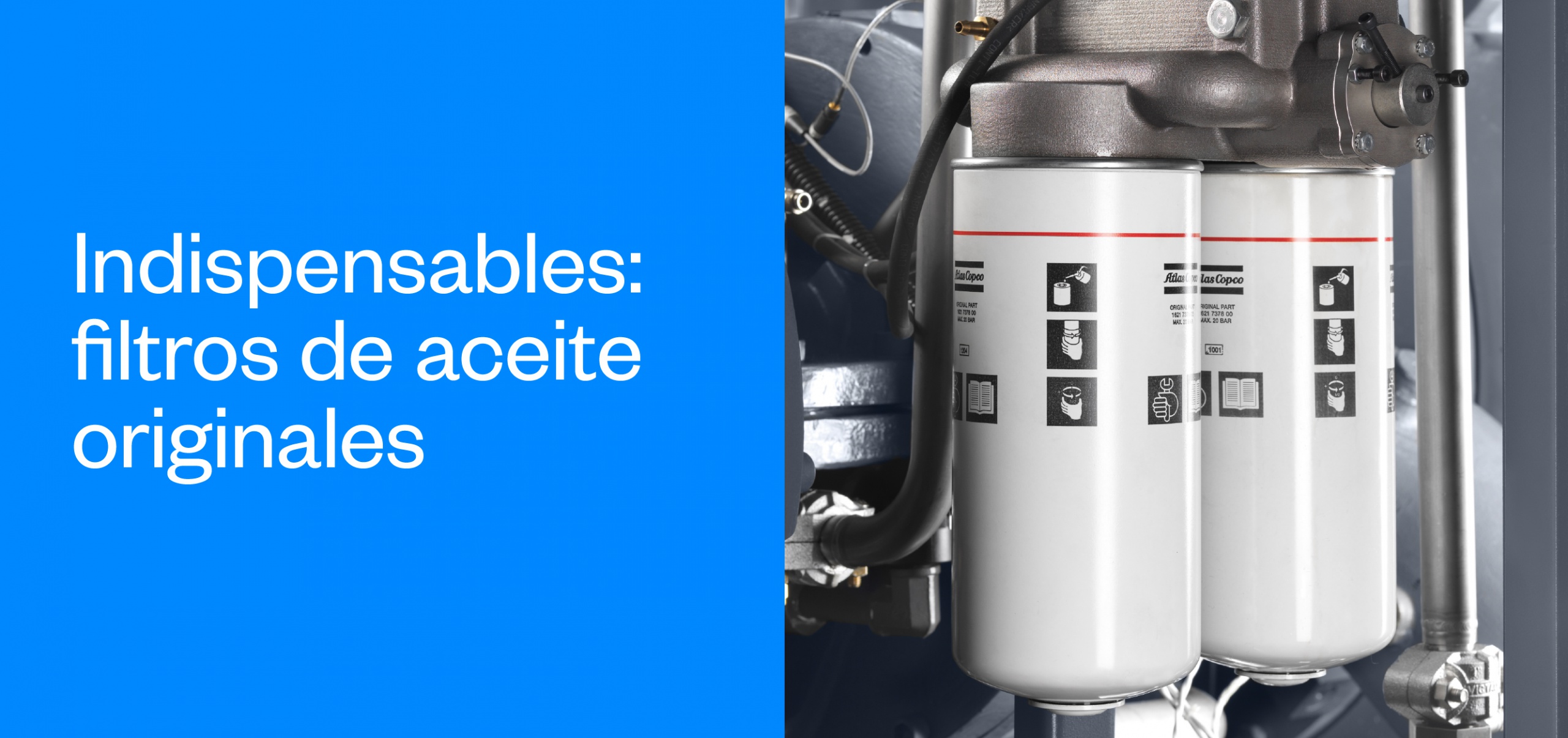 Indispensables: filtros de aceite originales Atlas Copco - MR Perú